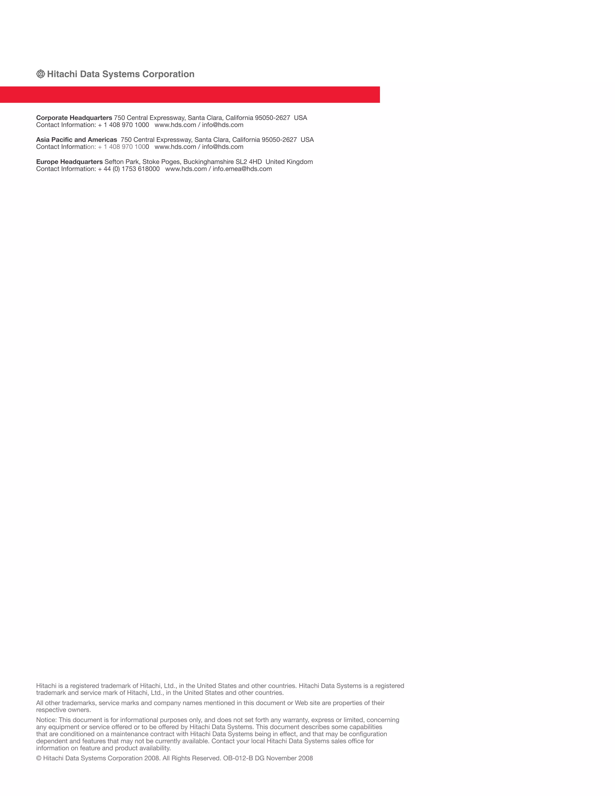 Hitachi Ams 2000 Family Overview | PDF