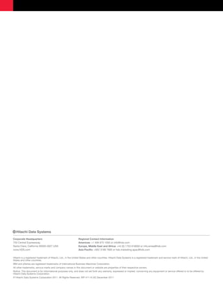 Hitachi compute blade 2000 executive overview | PDF