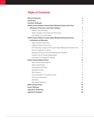 Hitachi content platform custom object metadata enhancement tool | PDF