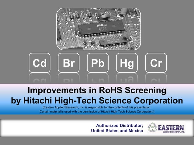 Improving RoHS Testing with X-ray Fluorescence by Hitachi | PDF ...