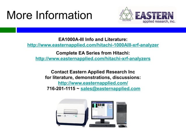 Improving RoHS Testing with X-ray Fluorescence by Hitachi | PDF ...