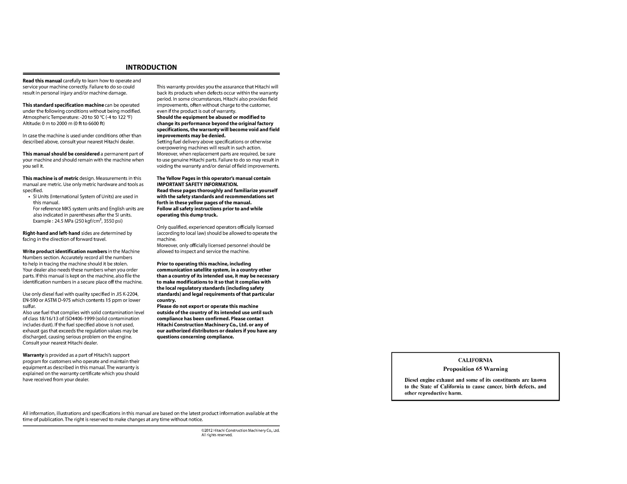 Hitachi EH4000AC II Rigid Dump Truck operator’s manual.pdf