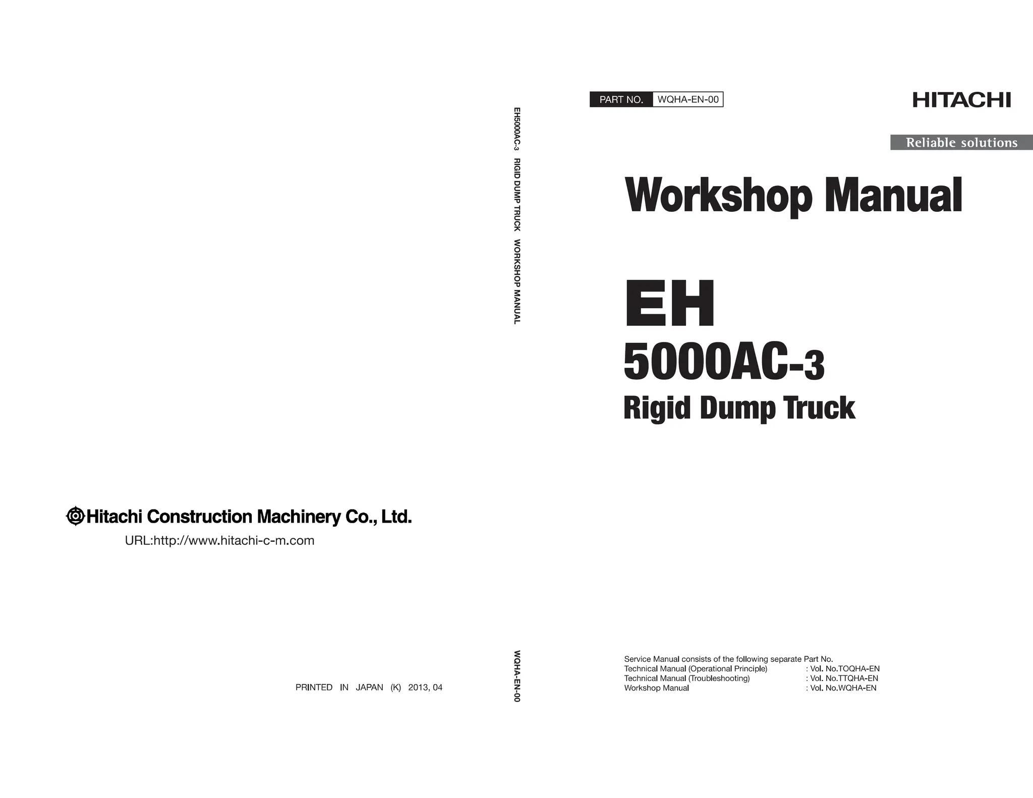Hitachi EH5000AC-3 Rigid Dump Truck (Haul Truck) Service Repair Manual.pdf