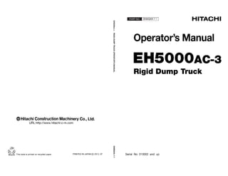 Hitachi EH5000AC-3 Rigid Dump Truck operator’s manual.pdf