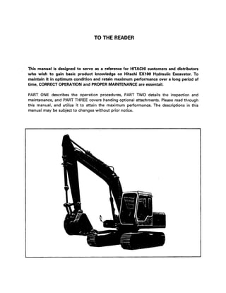 Hitachi EX100 Excavator operator’s manual Serial No. 21753 and up.pdf