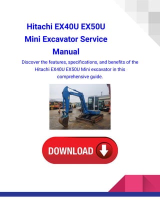 Hitachi EX50U Mini Excavator Service Manual.pdf