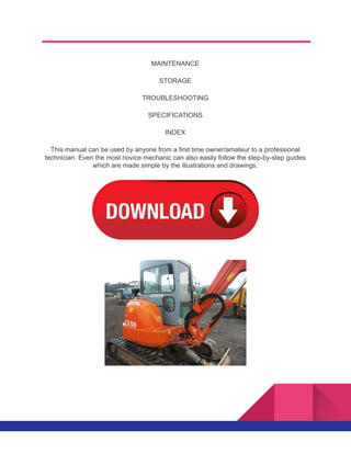 Hitachi EX50U Mini Excavator Service Manual.pdf