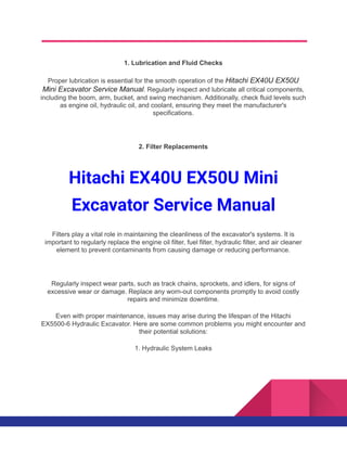 Hitachi EX50U Mini Excavator Service Manual.pdf