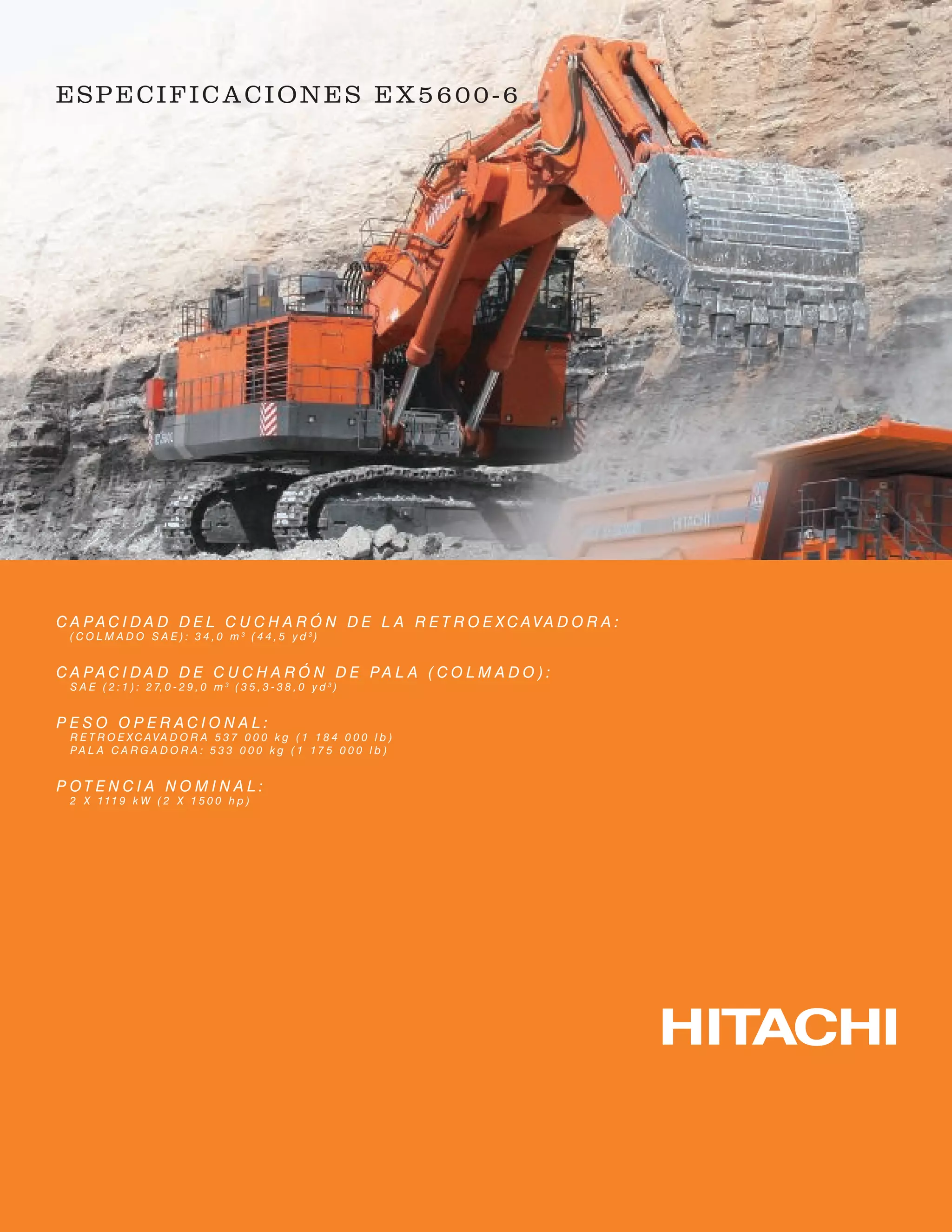 Hitachi ex 5600 | PDF