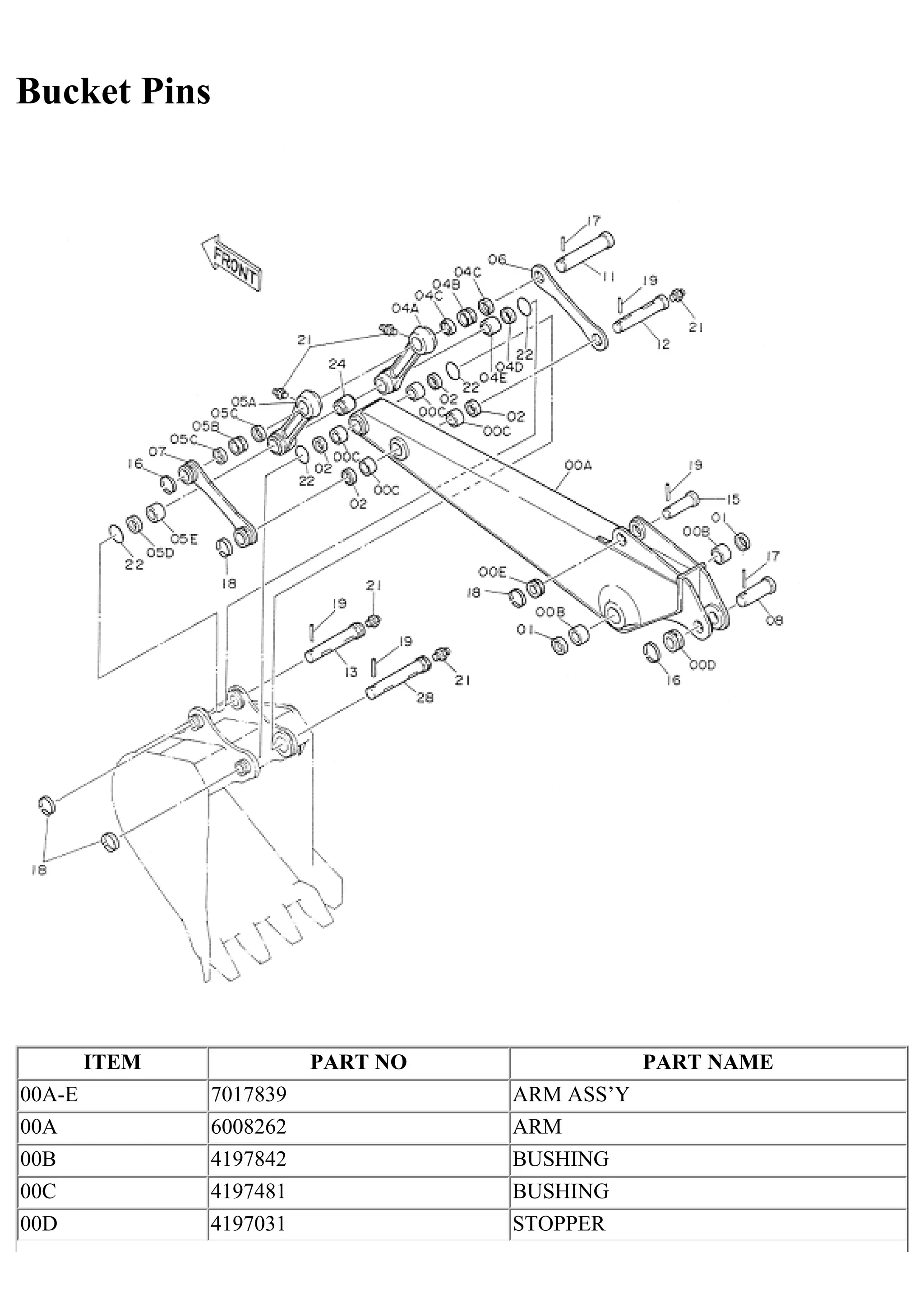 Hitachi ex60 1 parts catalogue manual | PDF