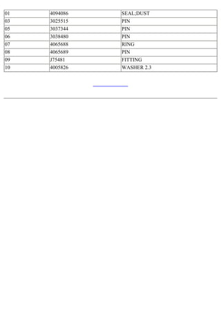 Hitachi ex60 1 parts catalogue manual | PDF