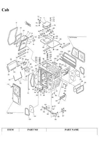 Hitachi ex60 1 parts catalogue manual | PDF