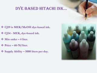 Hitachi ink | PPT