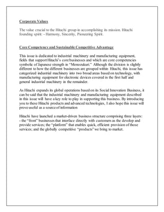 Hitachi Marketing Research Report | DOCX