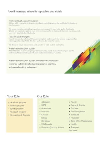 M-Star School Expert System - The Most Rewarding Way To Run Your School ...