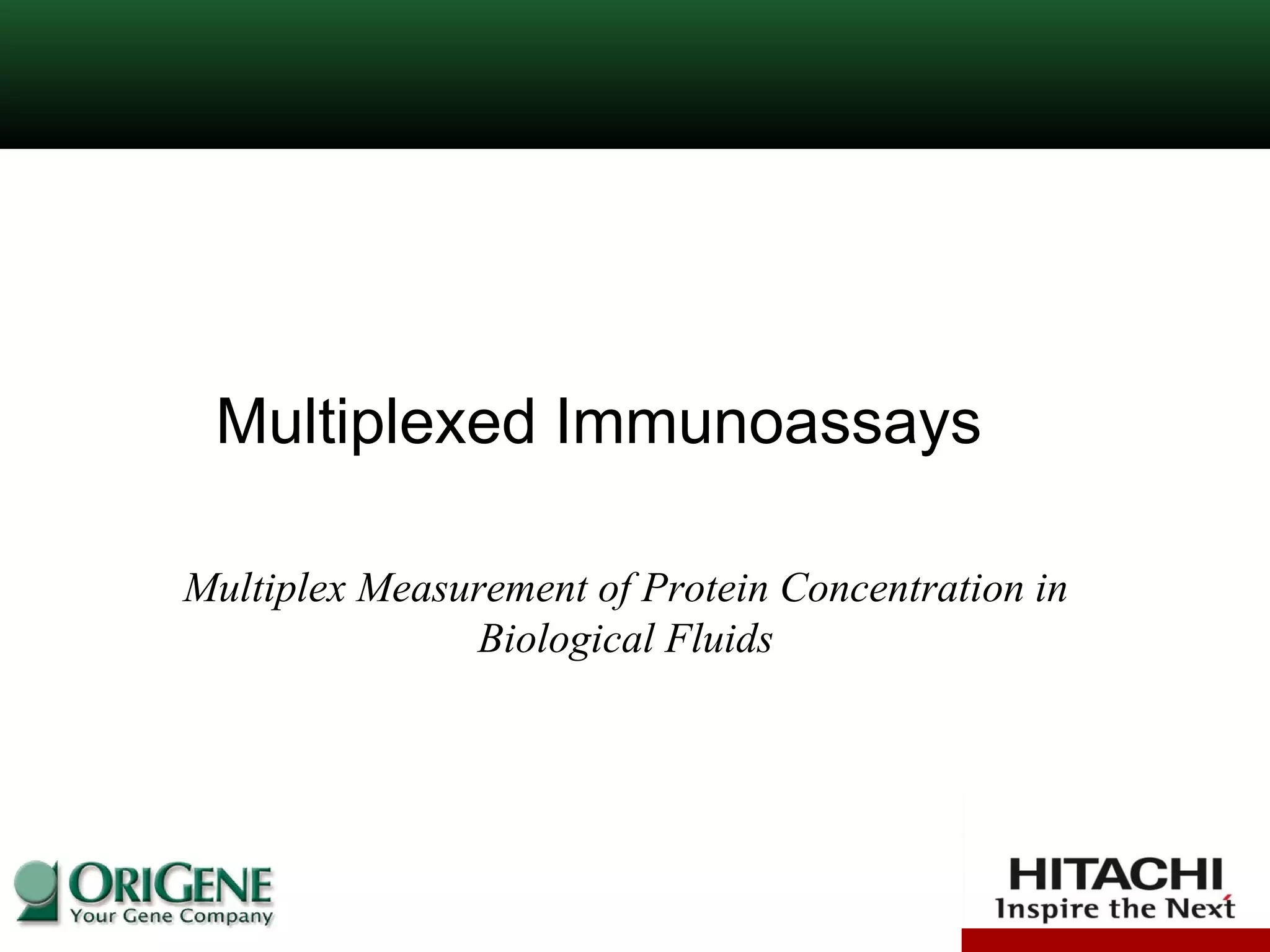 Multiplex Assays for Studying Gene Regulation and Cell Function | PPT