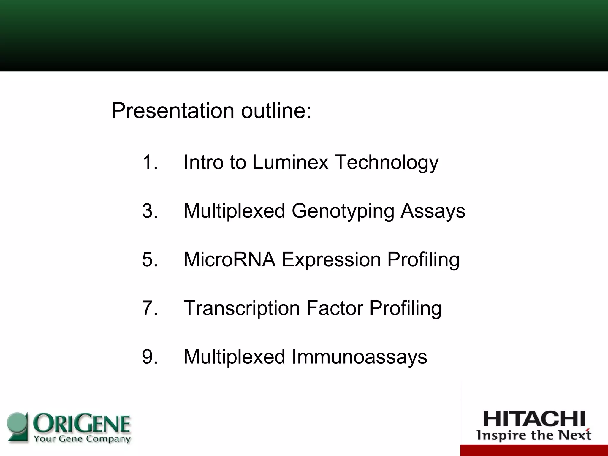 Multiplex Assays for Studying Gene Regulation and Cell Function | PPT