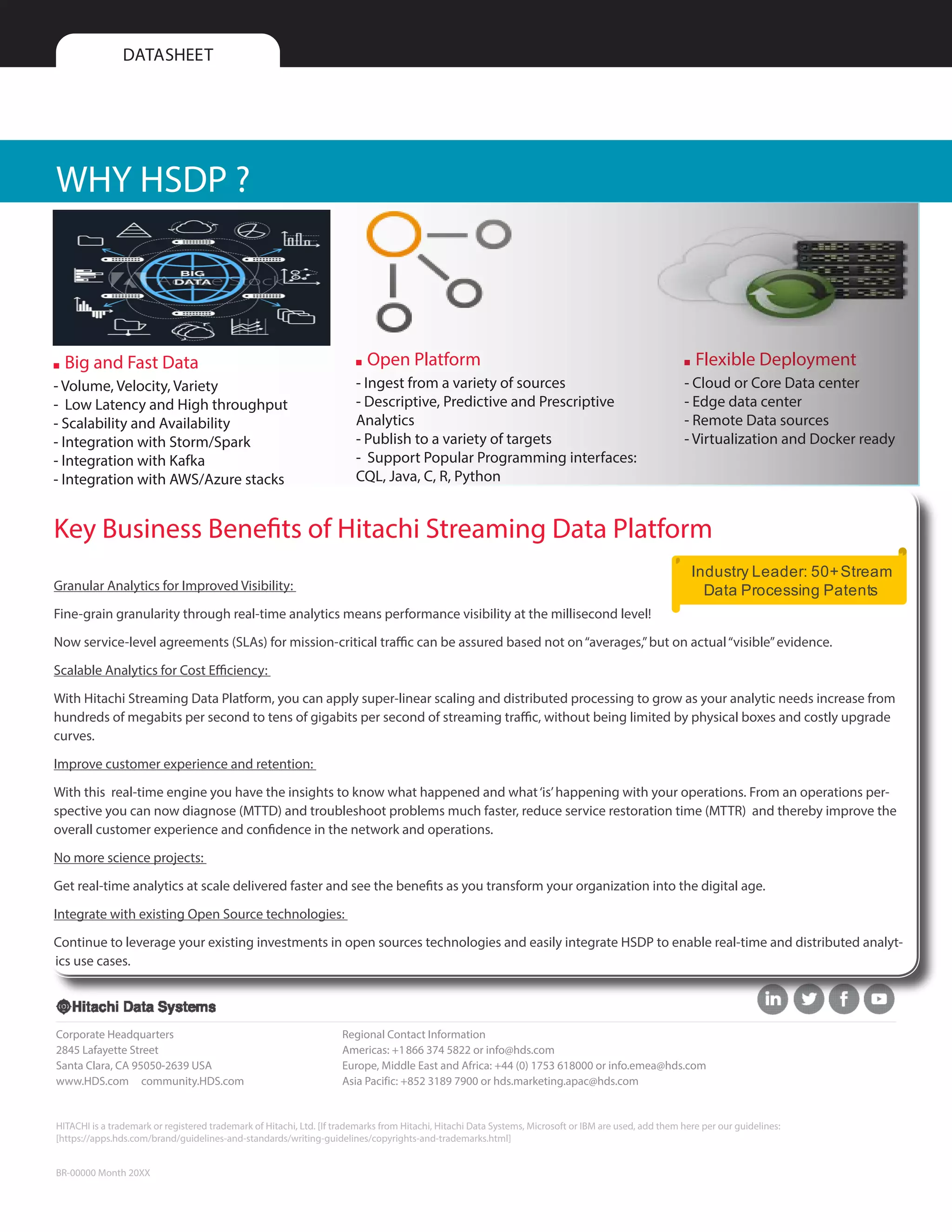 Hitachi Streaming Data Platform | PDF