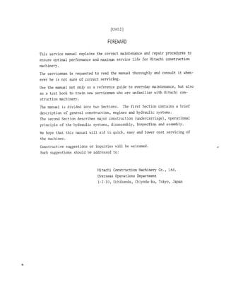 Hitachi UH02 Excavator Service Repair Manual.pdf