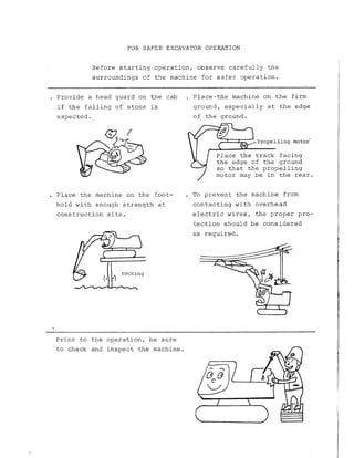 Hitachi UH07-3 Hydraulic Excavator operator’s manual Serial No. 5001 ...