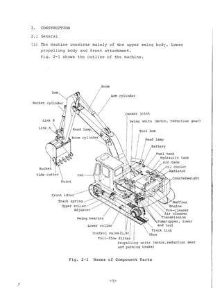 Hitachi UH07-3 Hydraulic Excavator operator’s manual Serial No. 5001 ...