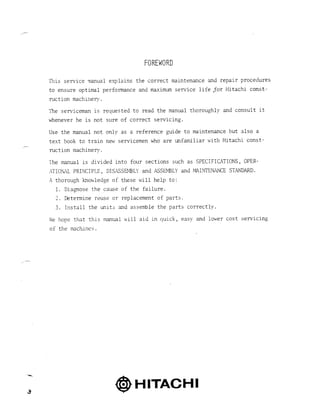 Hitachi UH083 Hydraulic Excavator Service Repair Manual.pdf