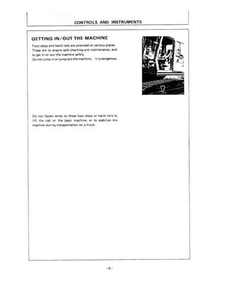 Hitachi UH083LC Hydraulic Excavator operator’s manual Serial No. 28025 ...