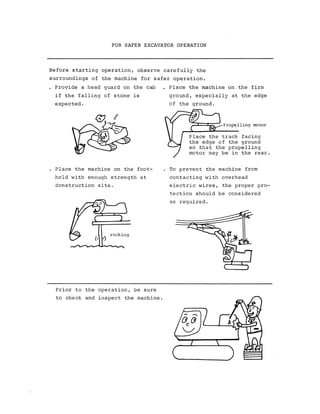 Hitachi UH122 Hydraulic Excavator operator’s manual Serial No. 0125 and ...