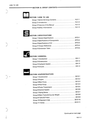 Hitachi UH123 Hydraulic Excavator Service Repair Manual.pdf
