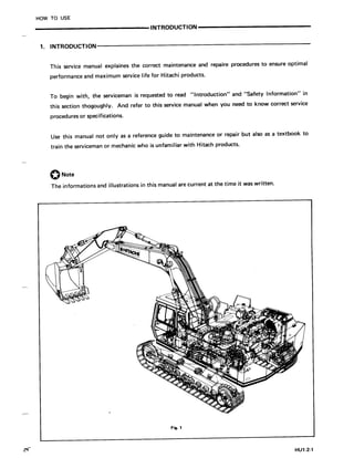 Hitachi UH123 Hydraulic Excavator Service Repair Manual.pdf