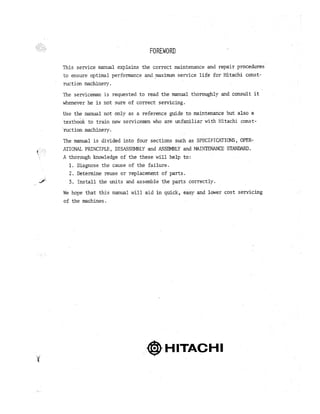 Hitachi UH171 Hydraulic Excavator Service Repair Manual.pdf