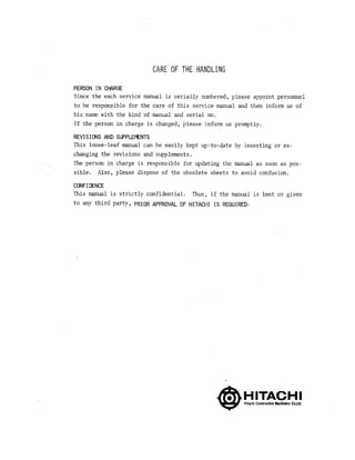 Hitachi UH20 Excavator Service Repair Manual.pdf