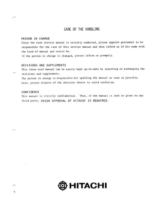 Hitachi UH801 Hydraulic Excavator Service Repair Manual.pdf