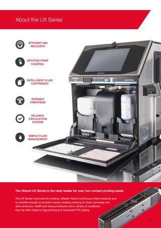 Hitachi industrial inkjet printer UX-Series | PDF