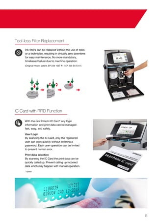 Hitachi industrial inkjet printer UX-Series | PDF