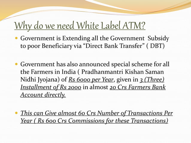 HITACHI WHITE LABEL ATM RENTAL MODEL PPT | PPTX