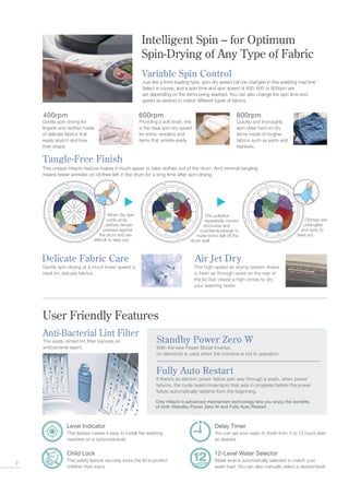 Hitachi Washing Machine Catalogue | PDF