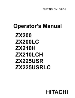 Hitachi ZAXIS 200 Excavator operator’s manual.pdf