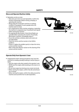 Hitachi zaxis 470 lc 5b hydraulic excavator operator manual | PDF