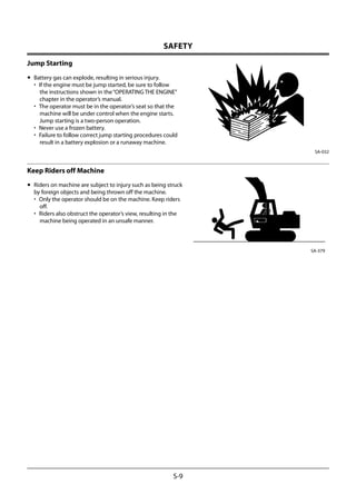 Hitachi zaxis 470 lc 5b hydraulic excavator operator manual | PDF
