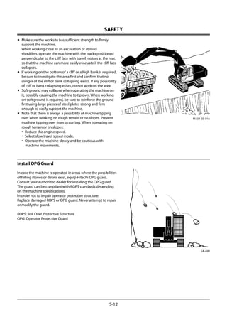 Hitachi zaxis 470 lc 5b hydraulic excavator operator manual | PDF