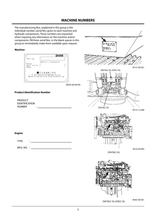 Hitachi zaxis 470 lc 5g hydraulic excavator operator manual | PDF