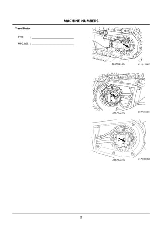 Hitachi zaxis 470 lc 5g hydraulic excavator operator manual | PDF