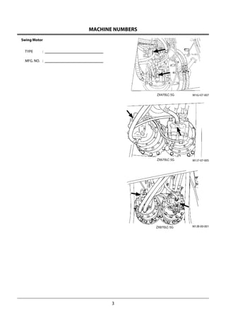 Hitachi zaxis 470 lc 5g hydraulic excavator operator manual | PDF