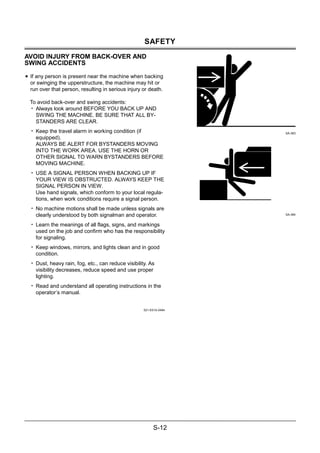 Hitachi zaxis 75 us excavator operator manual sn 030001 and up | PDF