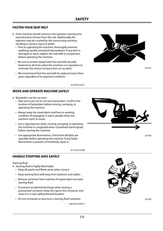 Hitachi zaxis 870 lch 3 excavator operator manual | PDF