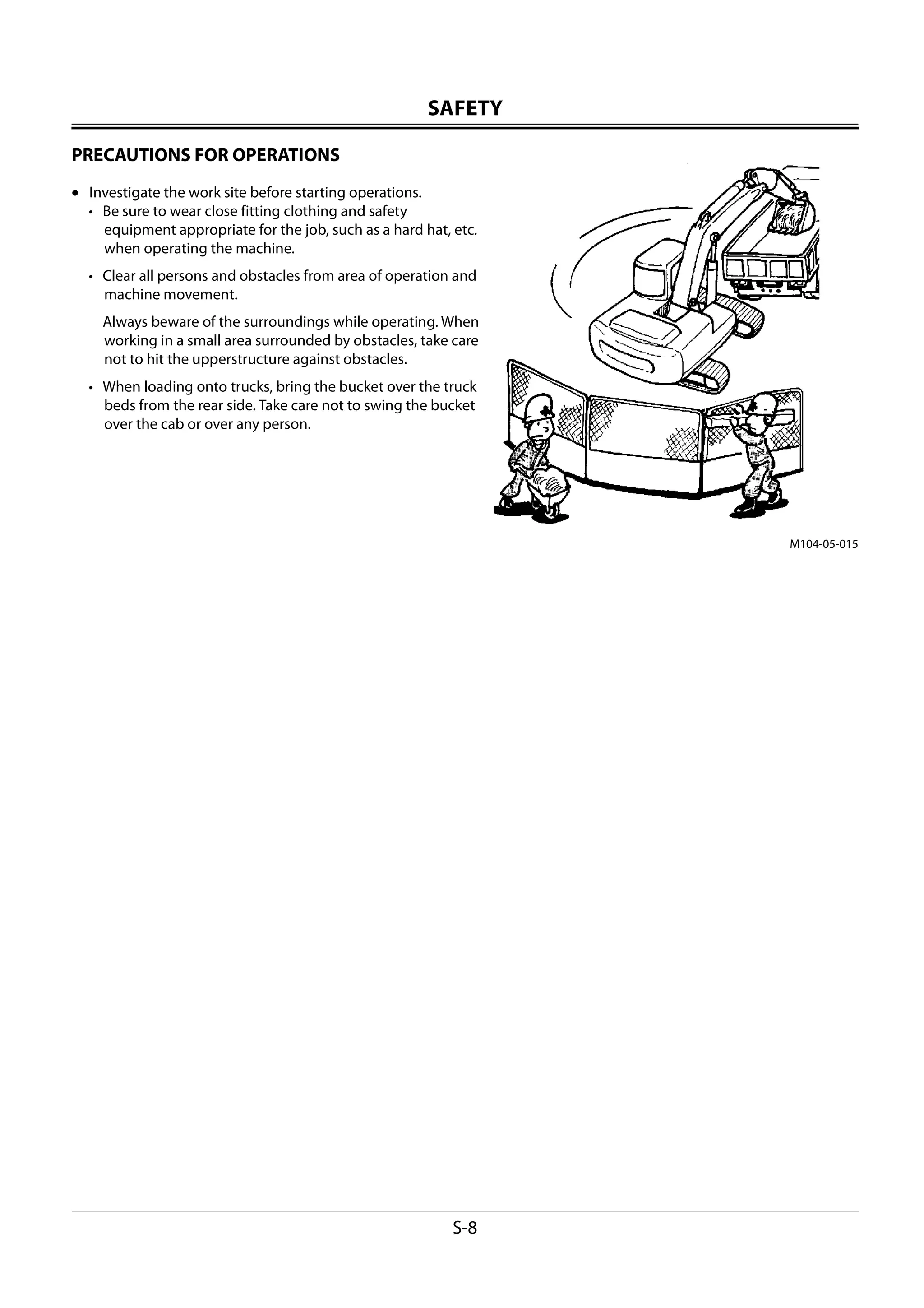 Hitachi zaxis 870 lch 3 excavator operator manual | PDF