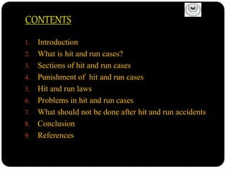 HIT AND RUN CASES | PPTX