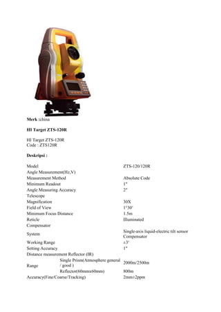 Hi target zts 120 r | PDF