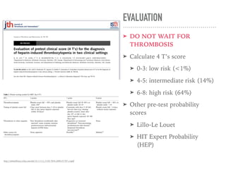 Heparin Induced Thrombocytopenia | PDF